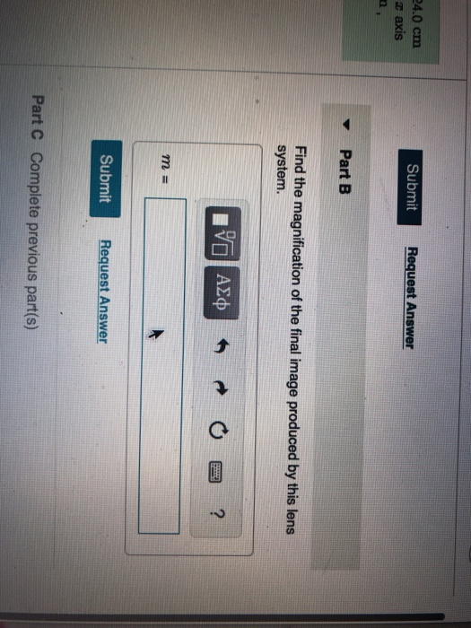 Solved Part A Find the location of the final image | Chegg.com