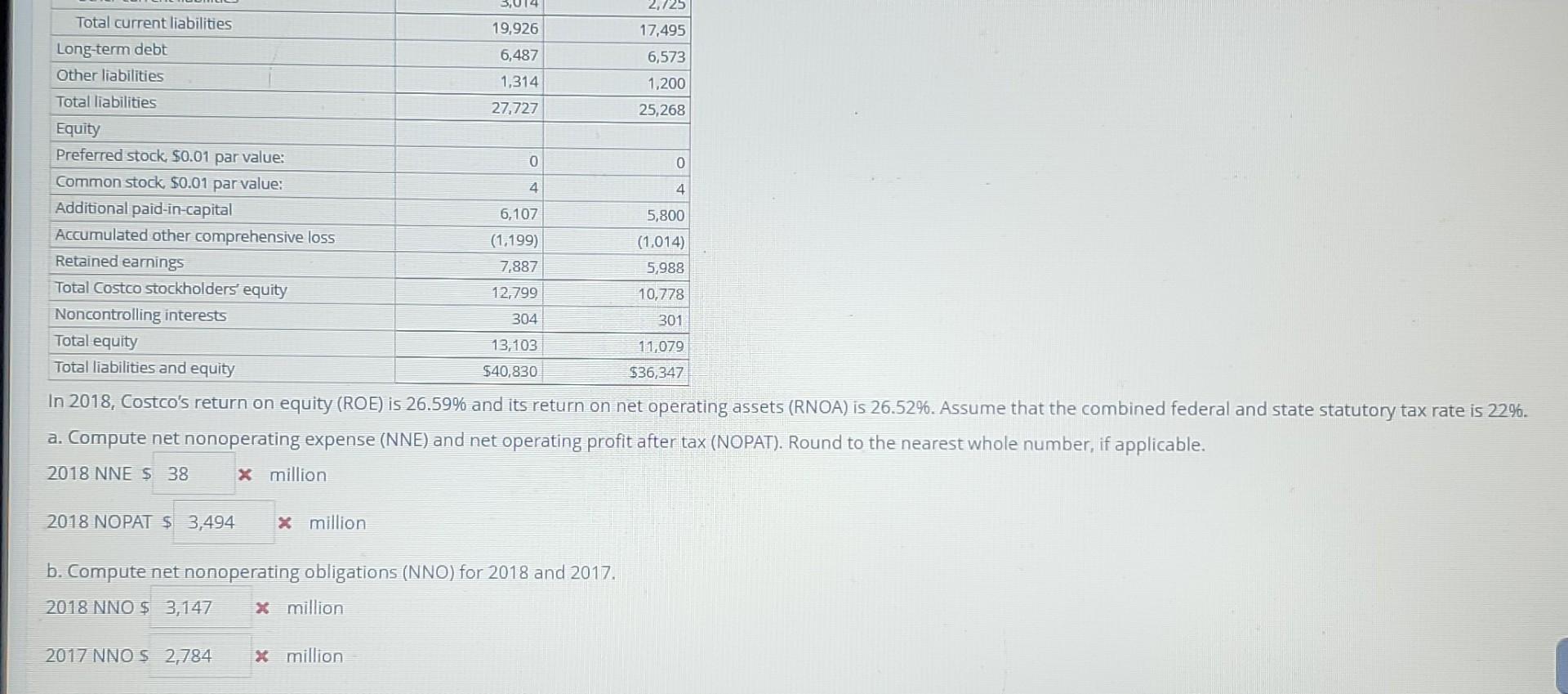 Solved Direct Computation of Nonoperating Return with | Chegg.com
