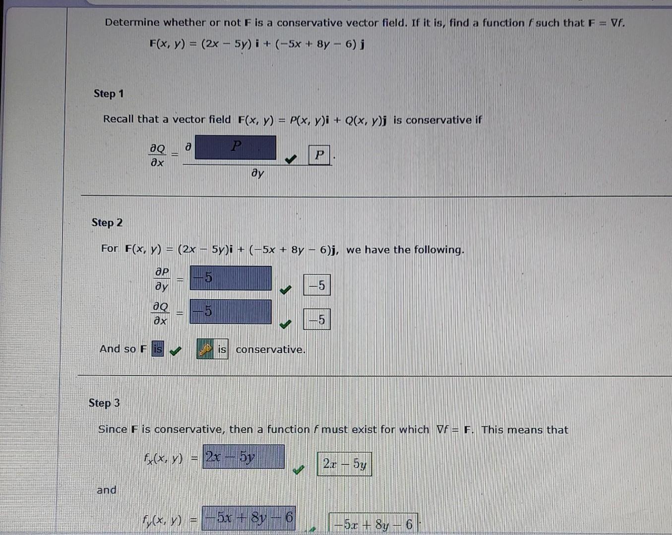 Solved Determine whether or not F is a conservative vector | Chegg.com