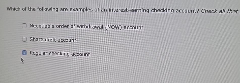 Solved Which of the following are examples of an | Chegg.com