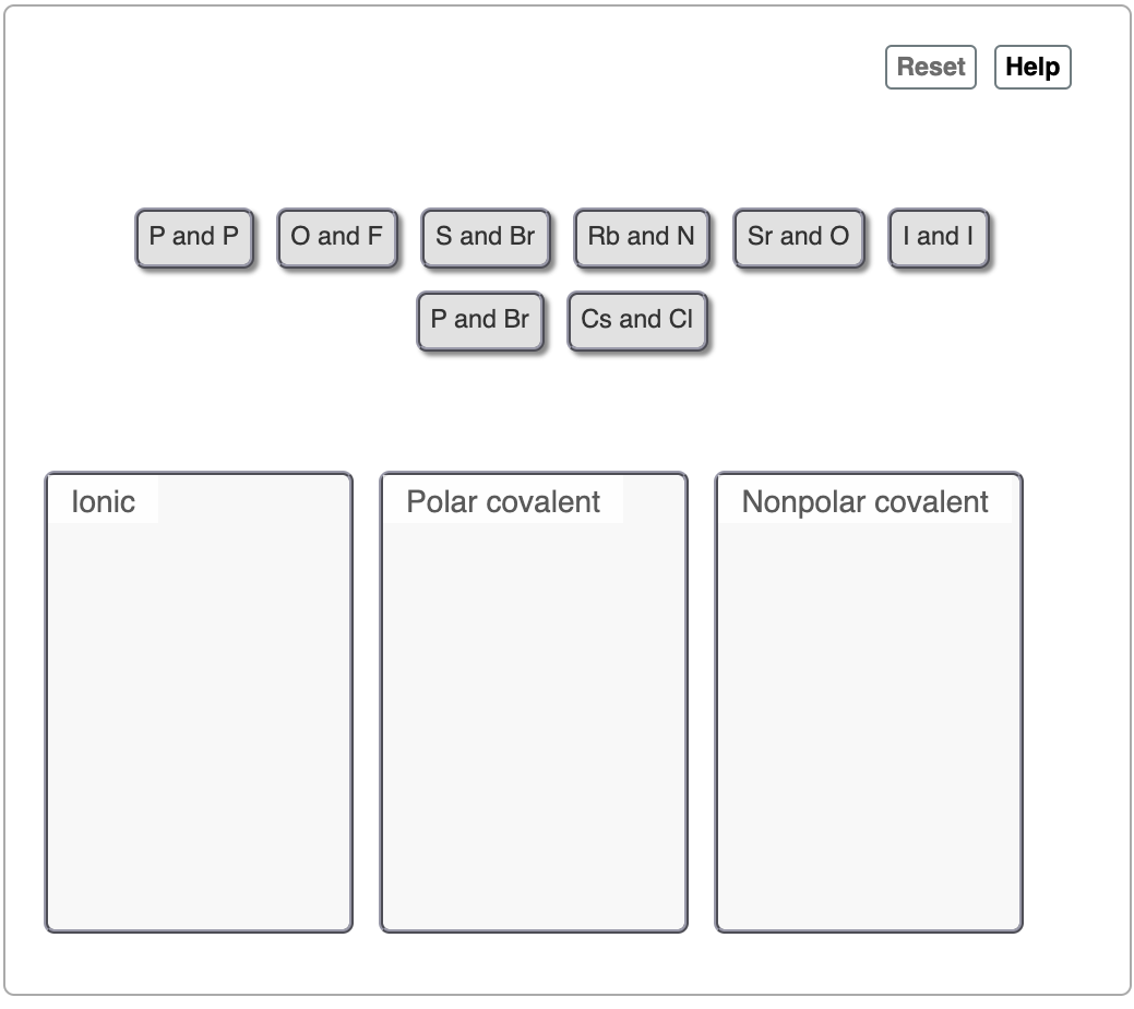 Solved consider the following element combinations. Classify | Chegg.com