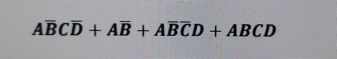 Solved ABCD + AB + ABCD + ABCD | Chegg.com