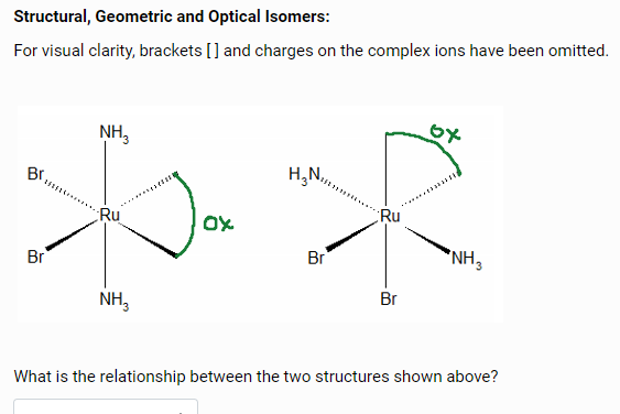 Solved Structural, Geometric and Optical Isomers:For visual | Chegg.com