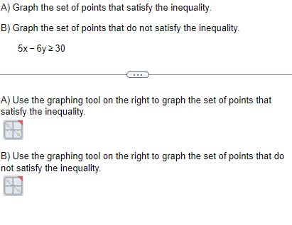 Solved A) ﻿Graph the set of points that satisfy the | Chegg.com