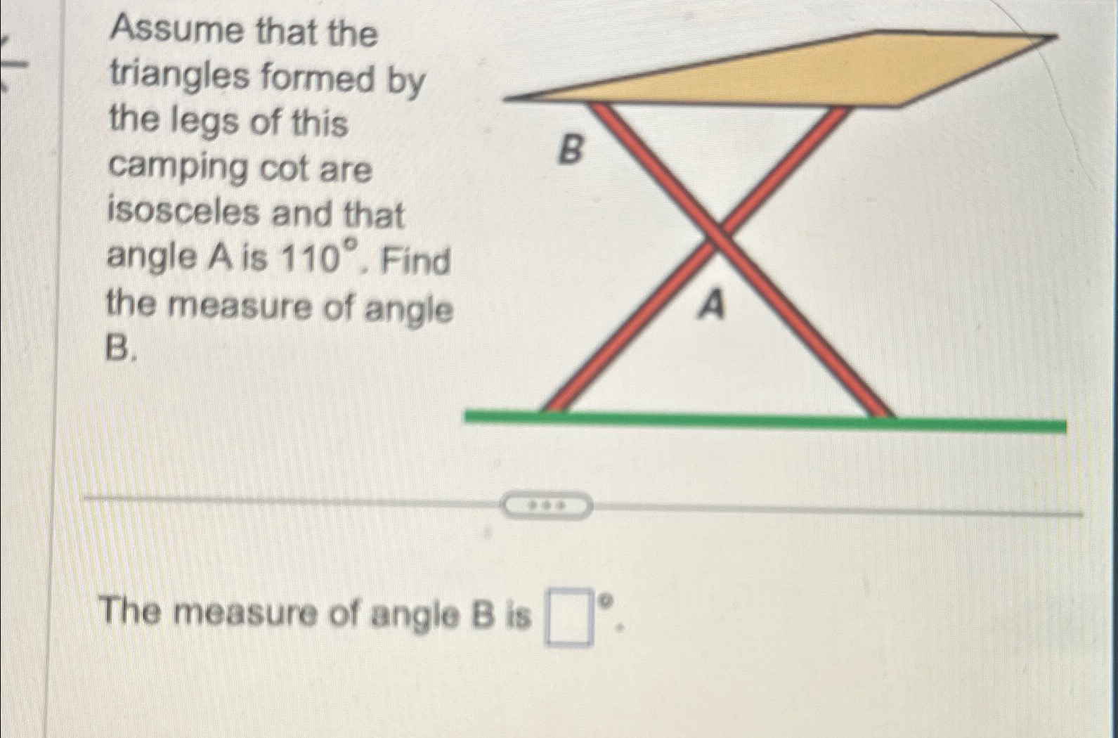Solved Assume that the triangles formed by the legs of this | Chegg.com