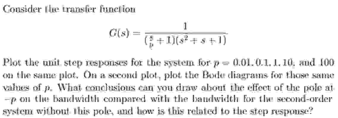 Solved Gonsider the transfer | Chegg.com