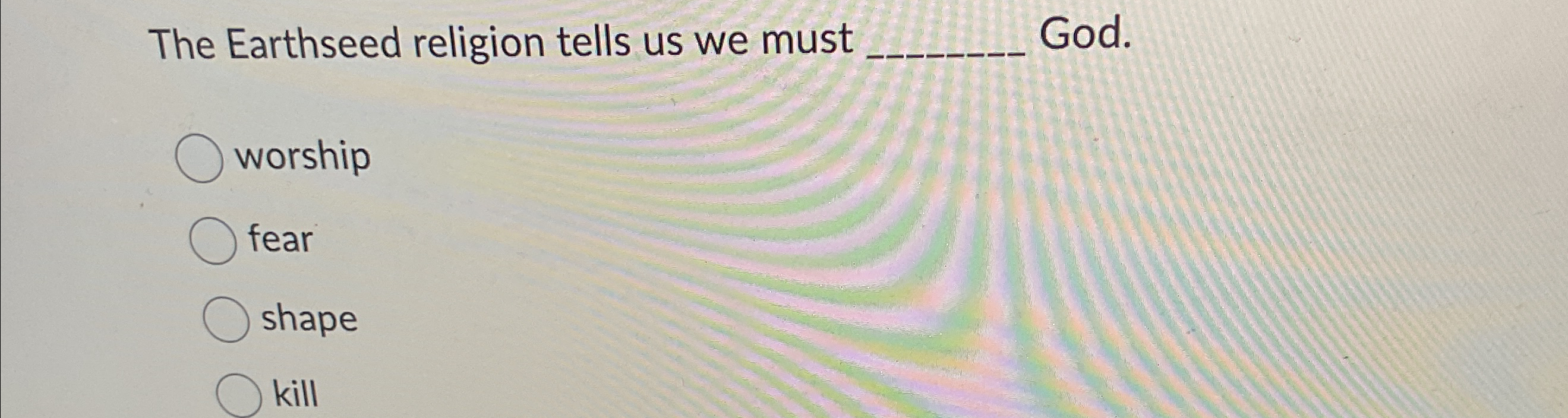 Solved The Earthseed religion tells us we must | Chegg.com