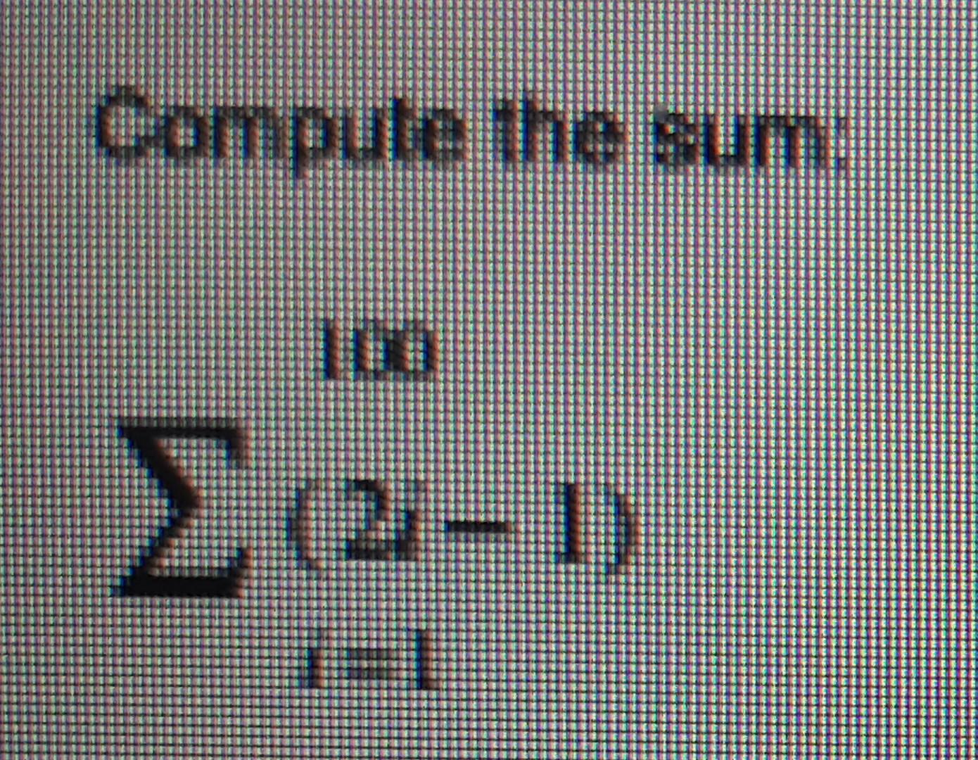 Solved Compute the sum: ∑i=1100(2i−1) | Chegg.com
