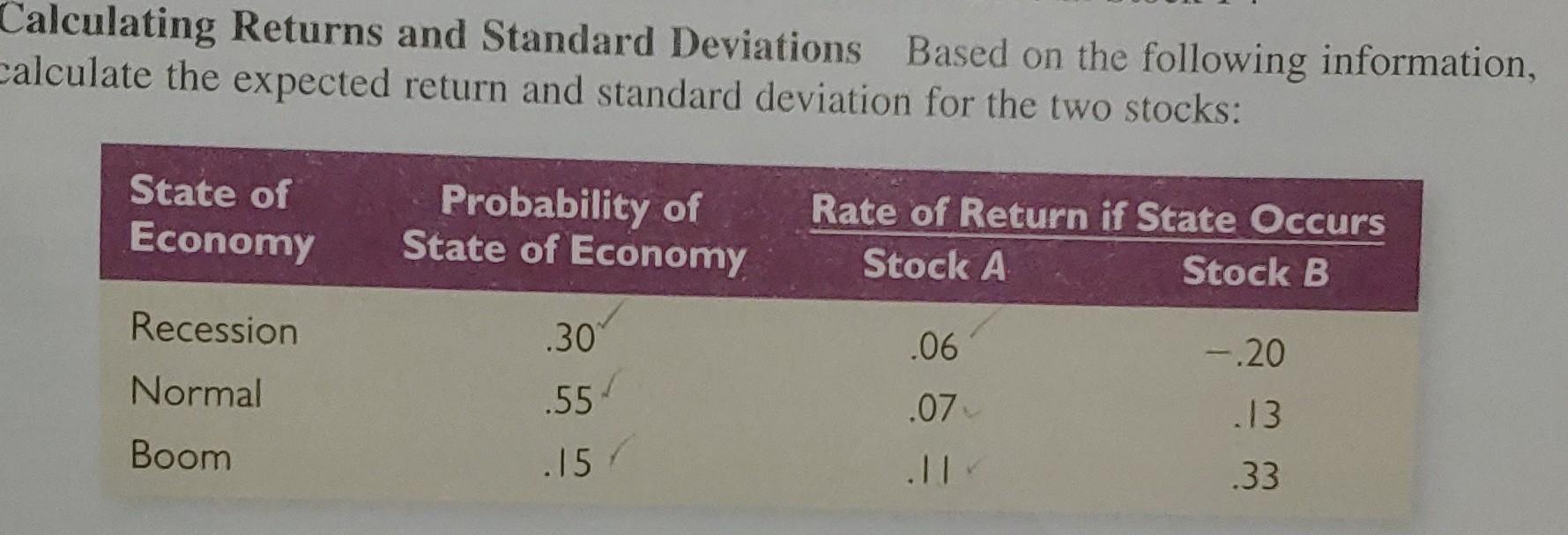 Solved Calculating Returns and Standard Deviations Based on | Chegg.com