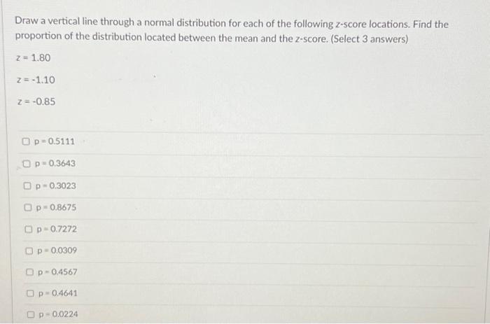 Solved Draw a vertical line through a normal distribution | Chegg.com