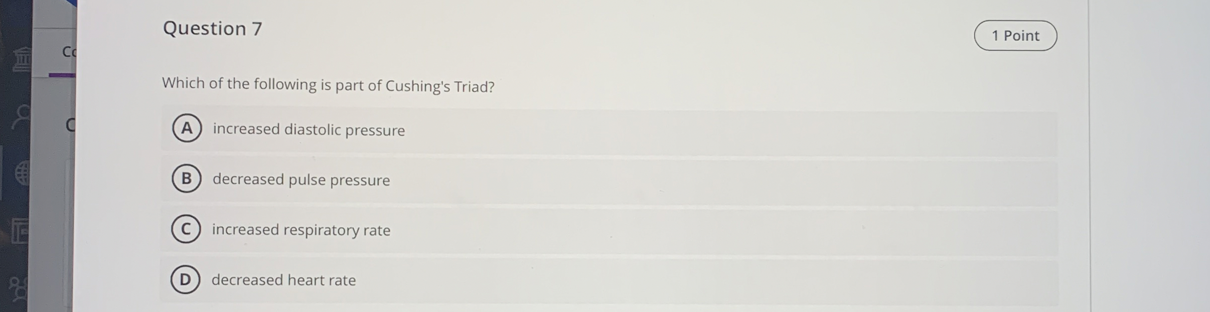 Solved Question 71 ﻿PointWhich of the following is part of | Chegg.com