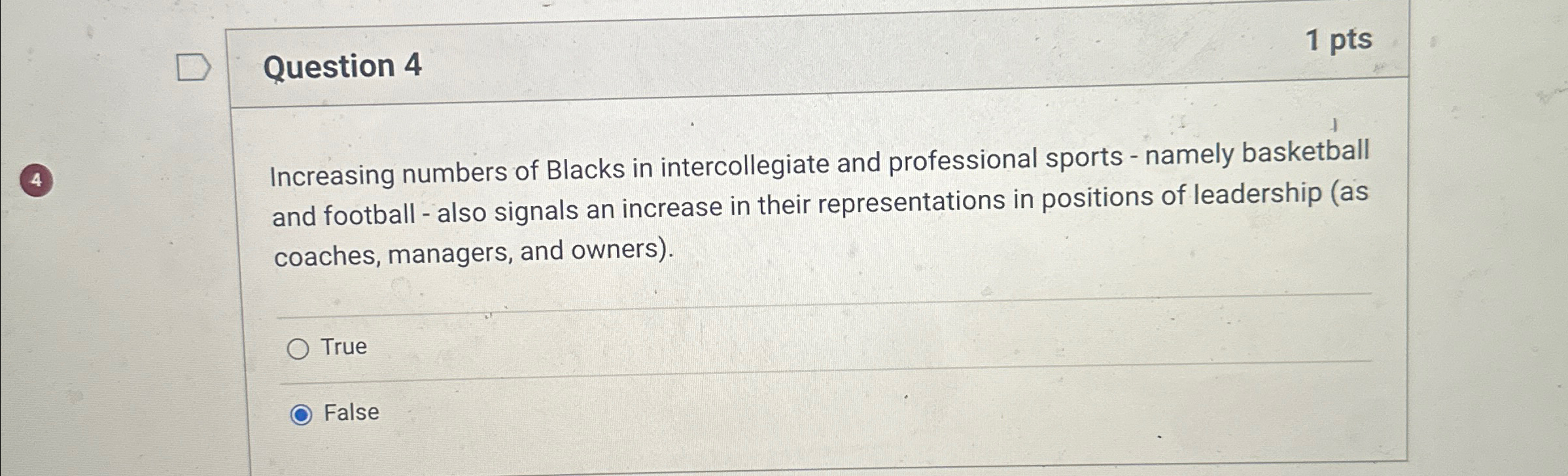 Solved Question 41 ﻿ptsIncreasing numbers of Blacks in | Chegg.com