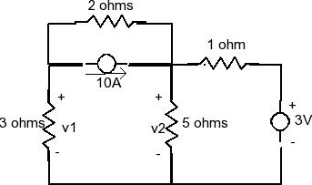 Solved Use the principle of superposition to find v1 and v2 | Chegg.com