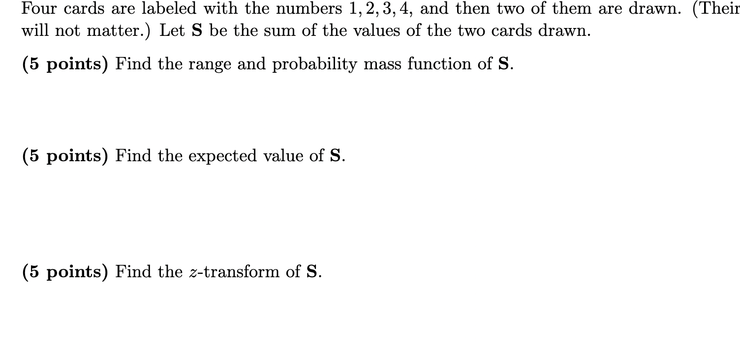 Solved I only need help with Find the z-transform of S. | Chegg.com
