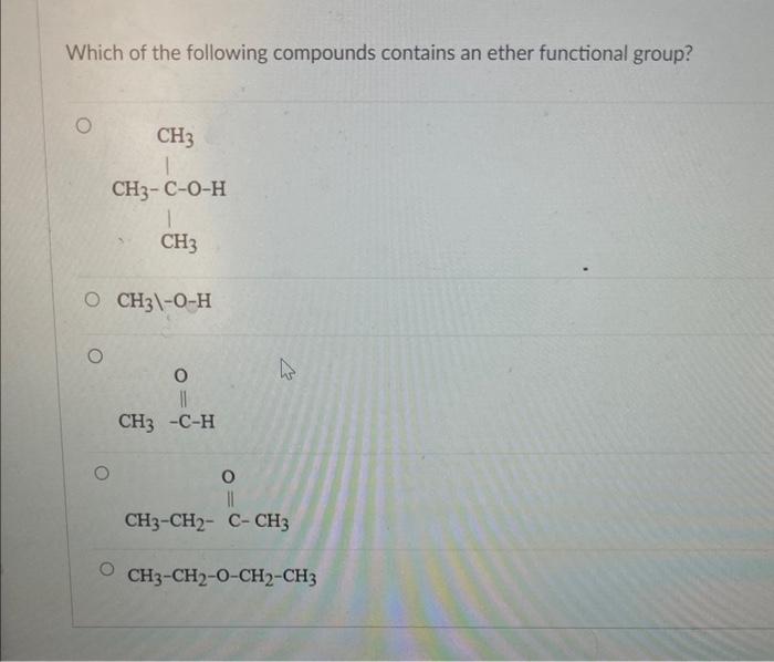 Solved Three functional groups found in this compound are | Chegg.com