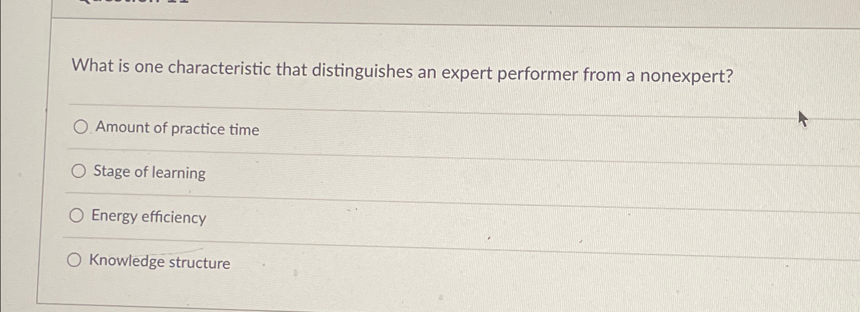 Solved What is one characteristic that distinguishes an | Chegg.com