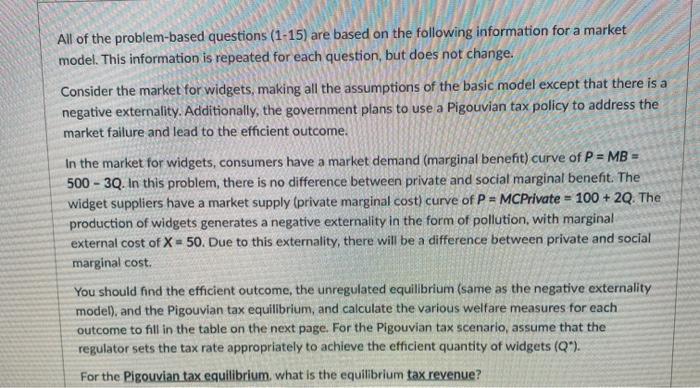 Solved All of the problem-based questions (1-15) are based | Chegg.com