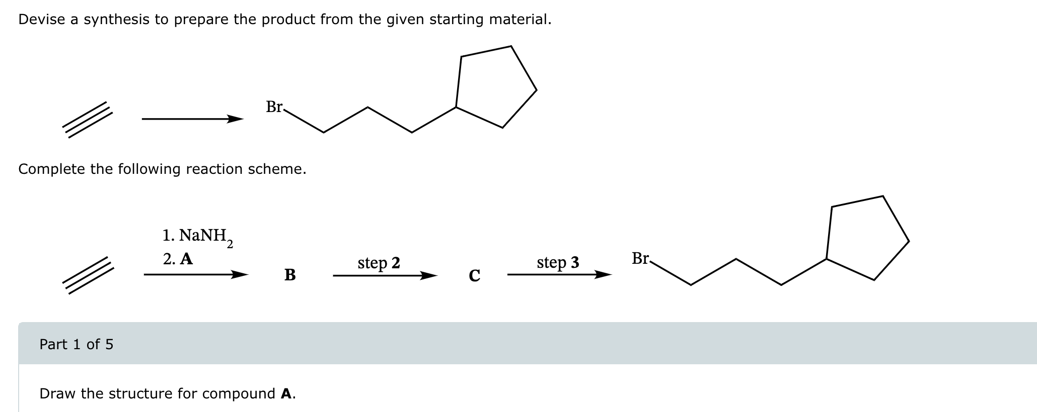 Solved Devise a synthesis to prepare the product from the | Chegg.com