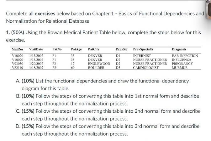 Solved Complete all exercises below based on Chapter 1 - | Chegg.com