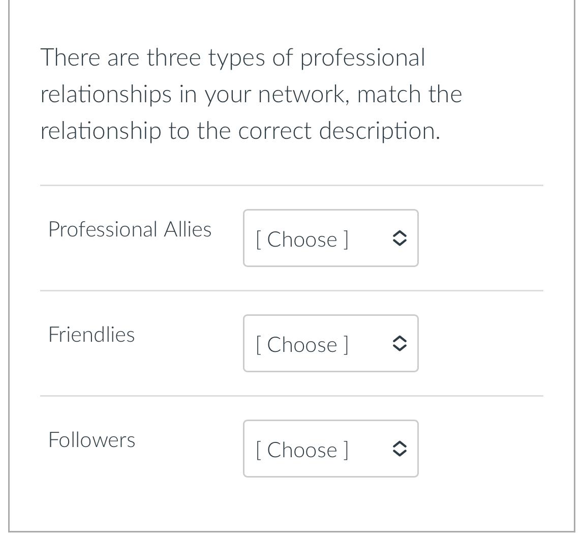 Solved There are three types of professional relationships | Chegg.com