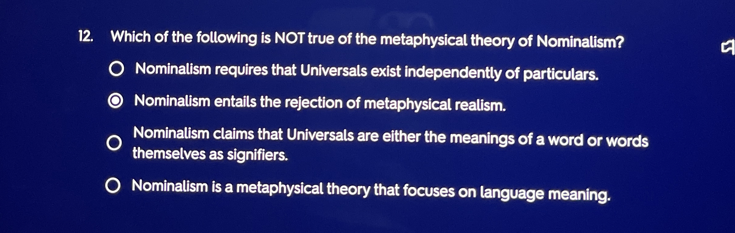 Solved Which of the following is NOT true of the | Chegg.com