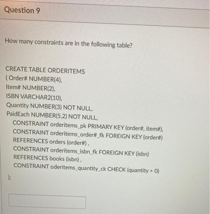 Solved Question 9 How many constraints are in the following | Chegg.com