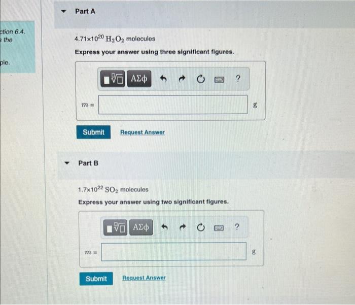 Solved 4.71×1020H2O2 molecules Express your answer using | Chegg.com