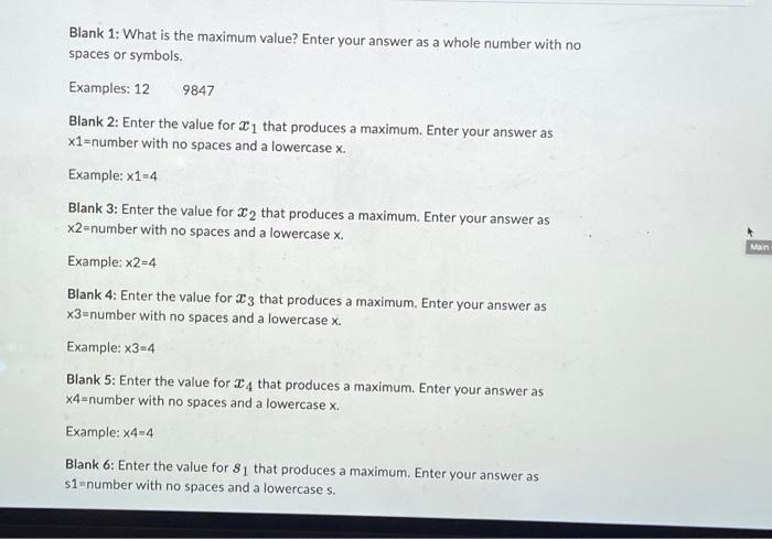 Solved Use the completed simplex table below to give the | Chegg.com