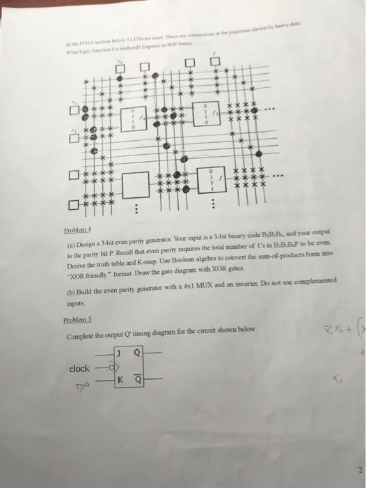 Solved * ** *** * * * * XXXX Problem 4 (a) Design a 3-bit | Chegg.com