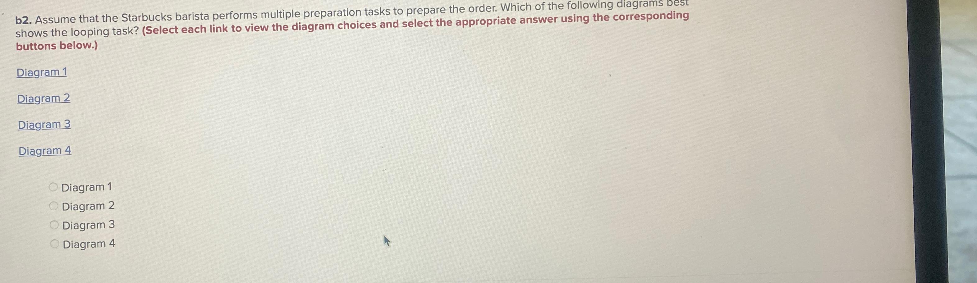 Solved b2. ﻿Assume that the Starbucks barista performs | Chegg.com