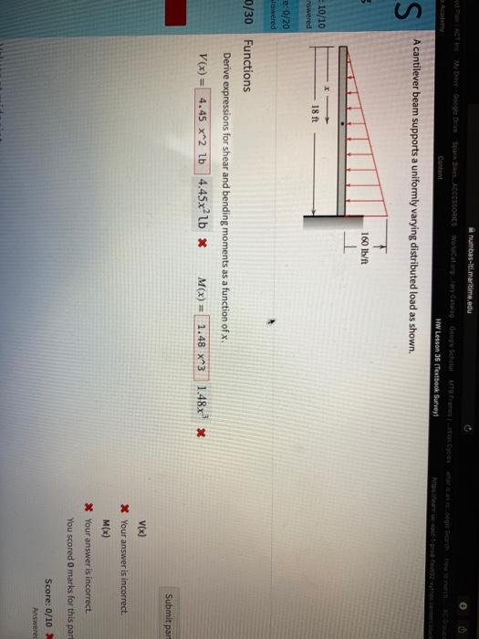 Solved numbas-ith maritime.edu Academy Content HW Lesson 3 | Chegg.com