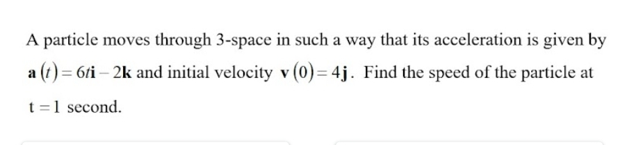 Solved A particle moves through 3-space in such a way that | Chegg.com