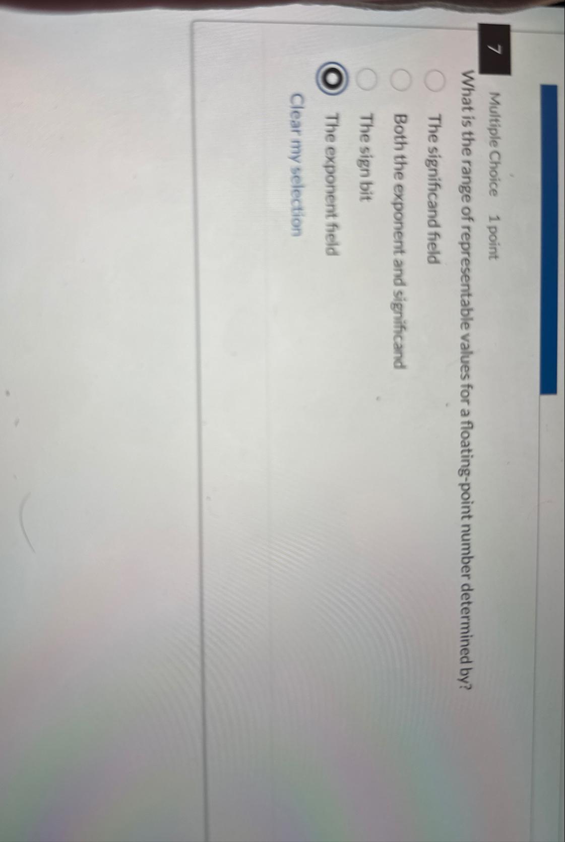Solved 7Multiple Choice1 ﻿pointWhat is the range of | Chegg.com
