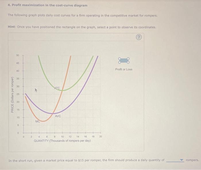 Solved 4. Profit maximization in the cost-curve diagram The | Chegg.com