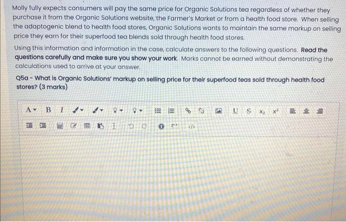 Solved Organic Solutions: New Product Launch Molly Patel was | Chegg.com