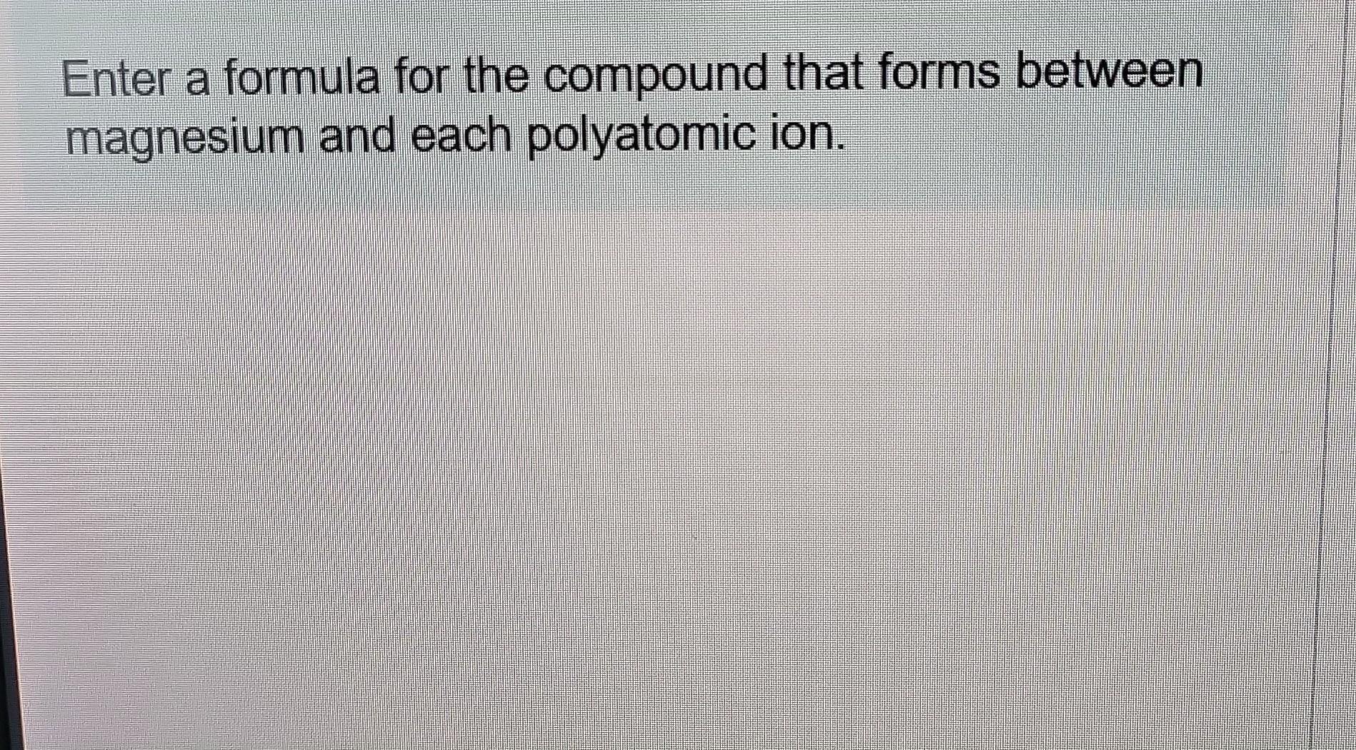 Solved cyanide Express your answer as a chemical formula. | Chegg.com