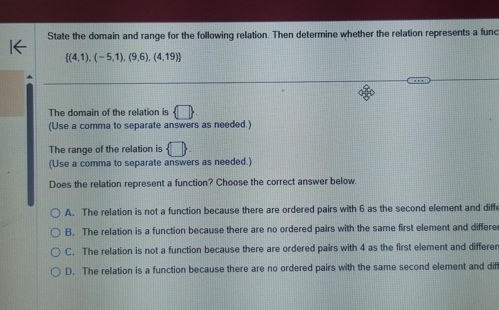 Solved State the domain and range for the following | Chegg.com