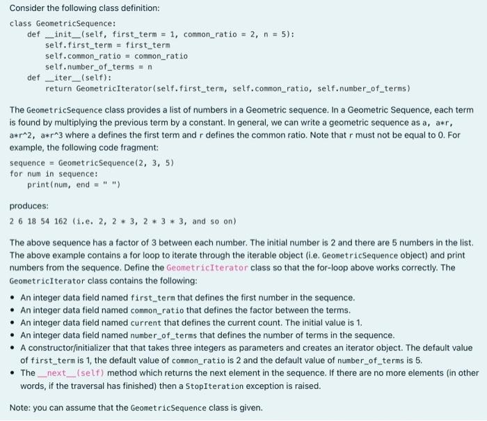 Solved Consider the following class definition: class | Chegg.com