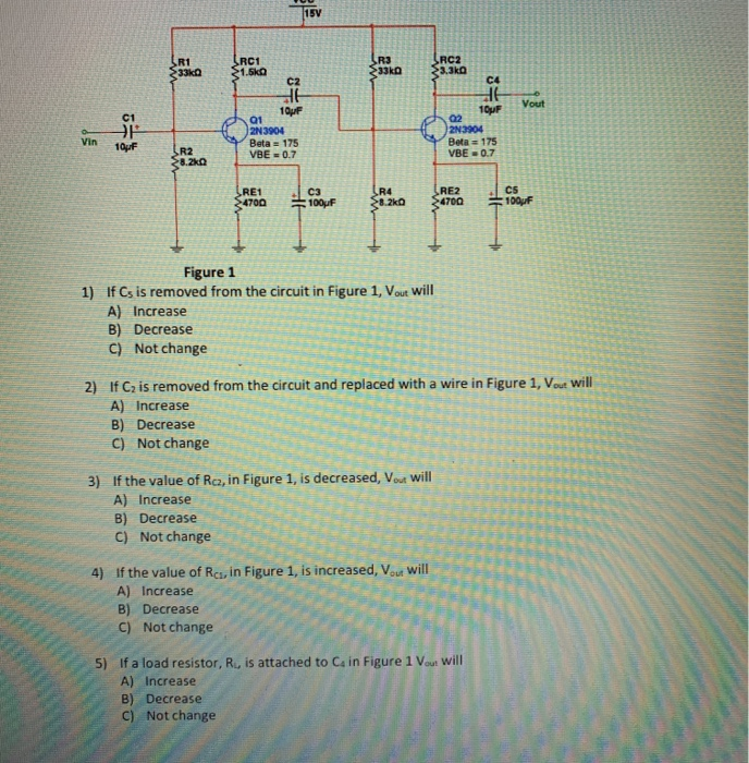 Solved SRC1 $1.5kg 1Q4F 2N3904 Beta = 175 VBE = 0.7 2N3904 | Chegg.com