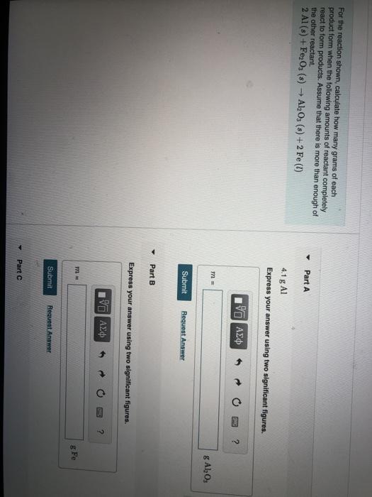 Solved For the reaction shown, calculate how many grams of | Chegg.com