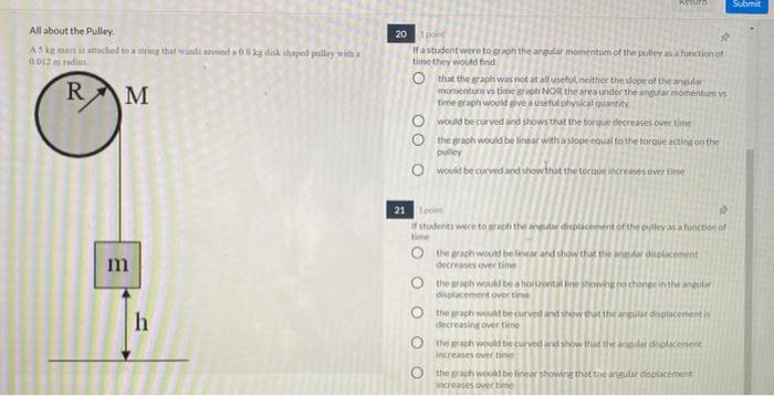 Solved SU All about the Pulley 19 pot Asiatiched to a string | Chegg.com