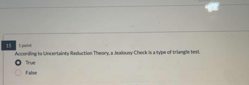 Solved 151 ﻿pointAccording to Uncertainty Reduction Theory, | Chegg.com