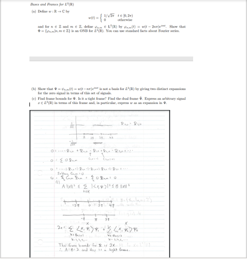 Solved Bases and frames I am trying so solve part c of the | Chegg.com