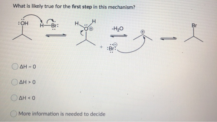 Solved Which is the most likely first step in the mechanism | Chegg.com