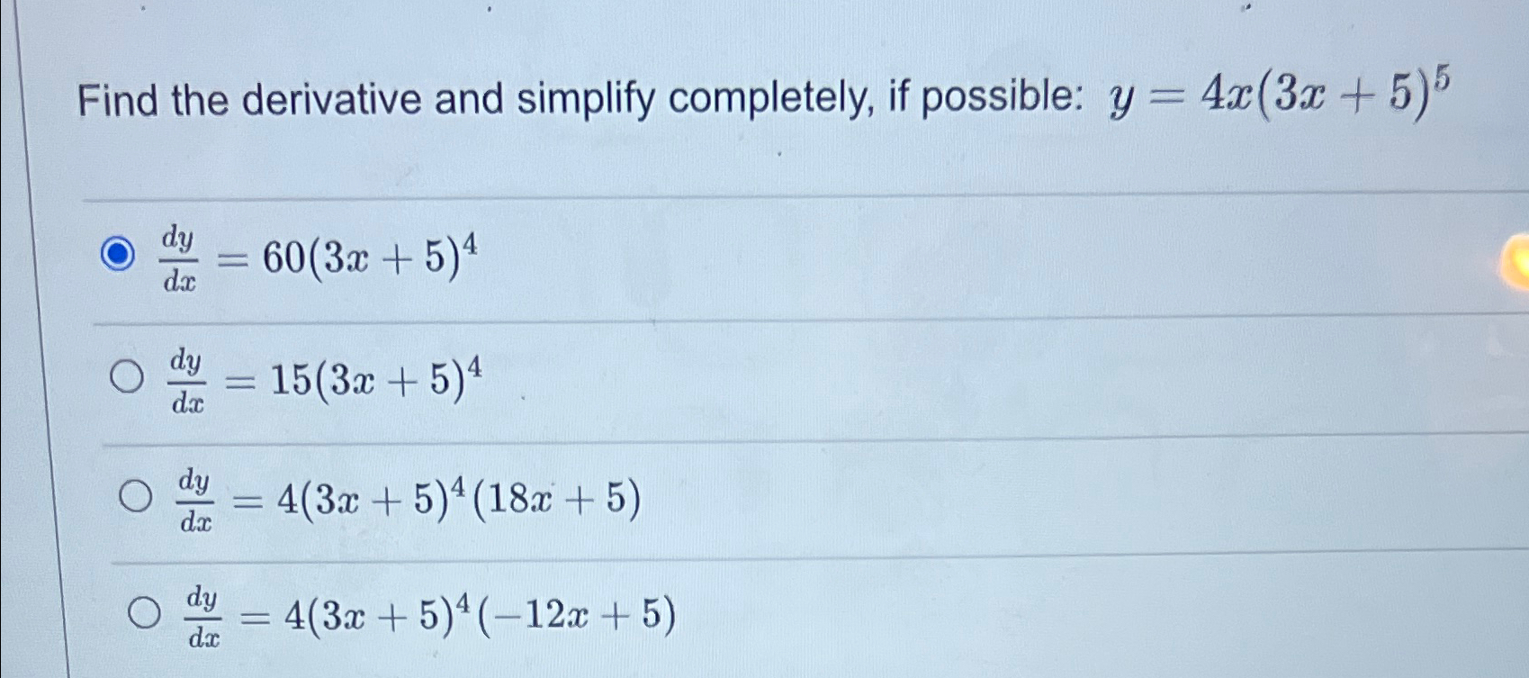 Solved Find the derivative and simplify completely, if | Chegg.com