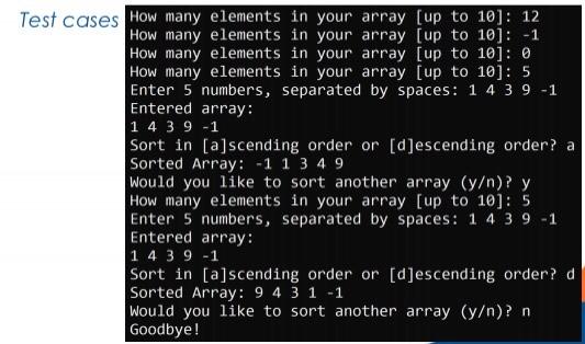 Solved 1. Using fill Array() and printArray ( from M6B, | Chegg.com