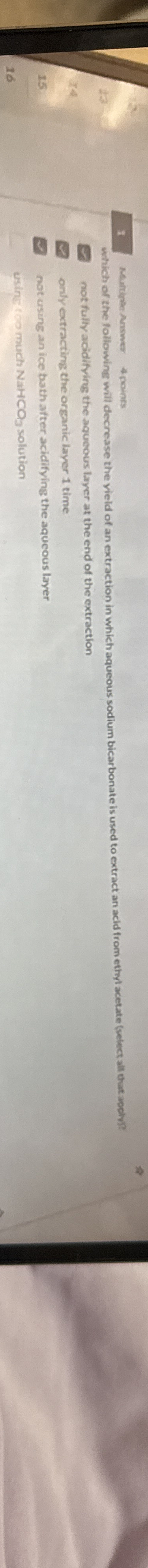 Solved 3 ﻿Maltiple Answer 4 ﻿pointsWhich of the following | Chegg.com