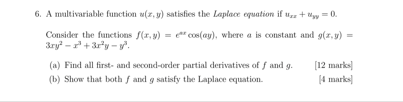 Solved A multivariable function u(x,y) ﻿satisfies the | Chegg.com