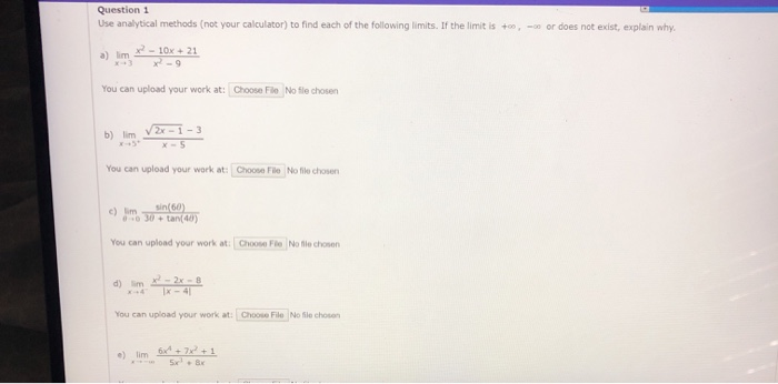 Solved Question 1 Use analytical methods (not your | Chegg.com
