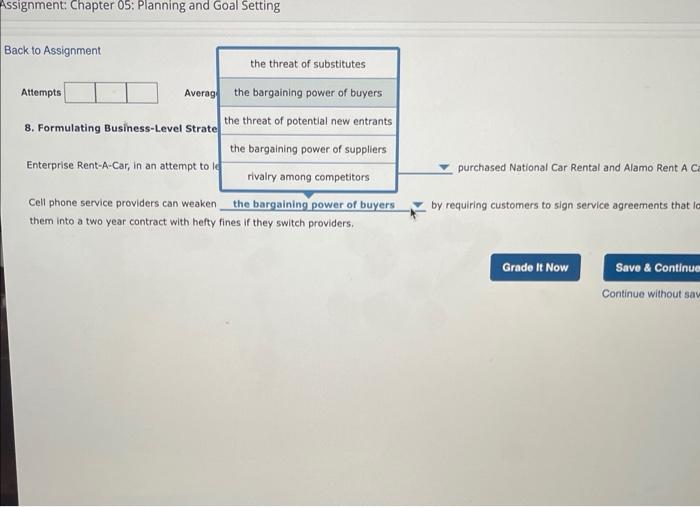 Solved 8. Formulating Business-Level Strategy Enterprise | Chegg.com
